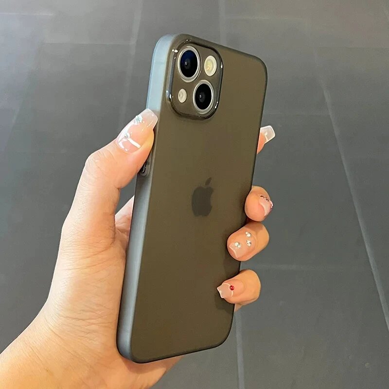 Черный матовый чехол для iPhone 12 Mini
