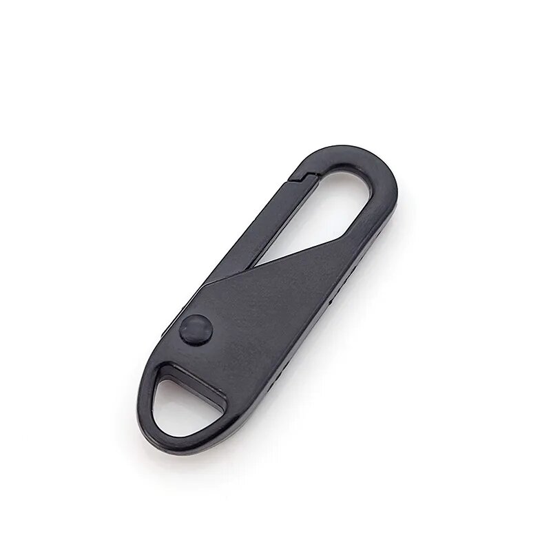Бегунки для молнии, цинковый сплав, 1/5/10 шт. Черный, Plastics, Black, 1pcs