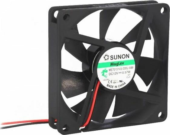 Вентилятор осевой SUNON ME70151V3-000U-A99 Вентилятор осевой 12В DC 70x70x15мм подшипник VAPO 32,11куб. м/ч 21,5дБА 1шт