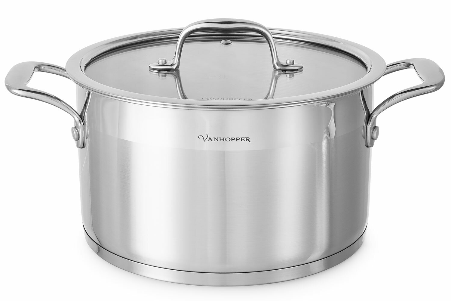 Кастрюля с крышкой VANHOPPER Versailles XC-188-22C, 4,7 л, нержавеющая сталь