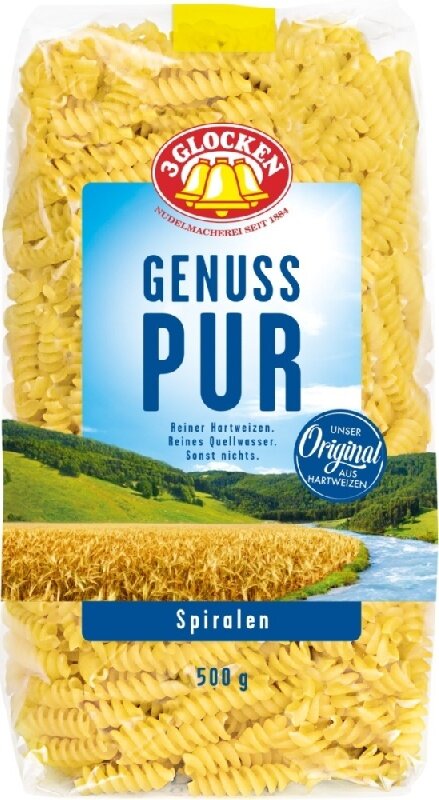 Макароны 3 GLOCKEN Genuss Pur Спирали Spiralen 500г