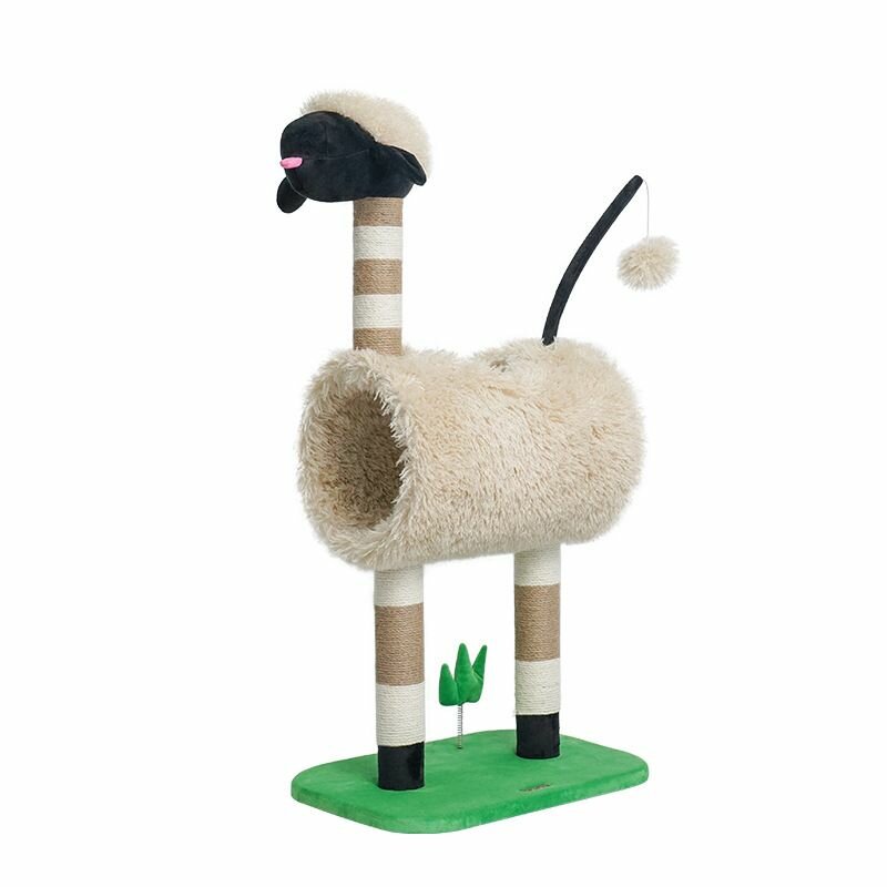 Полузакрытая рама для лазания по скалам black sheep cat, встроенный наполнитель для кошачьего туалета и когтеточка для кошек
