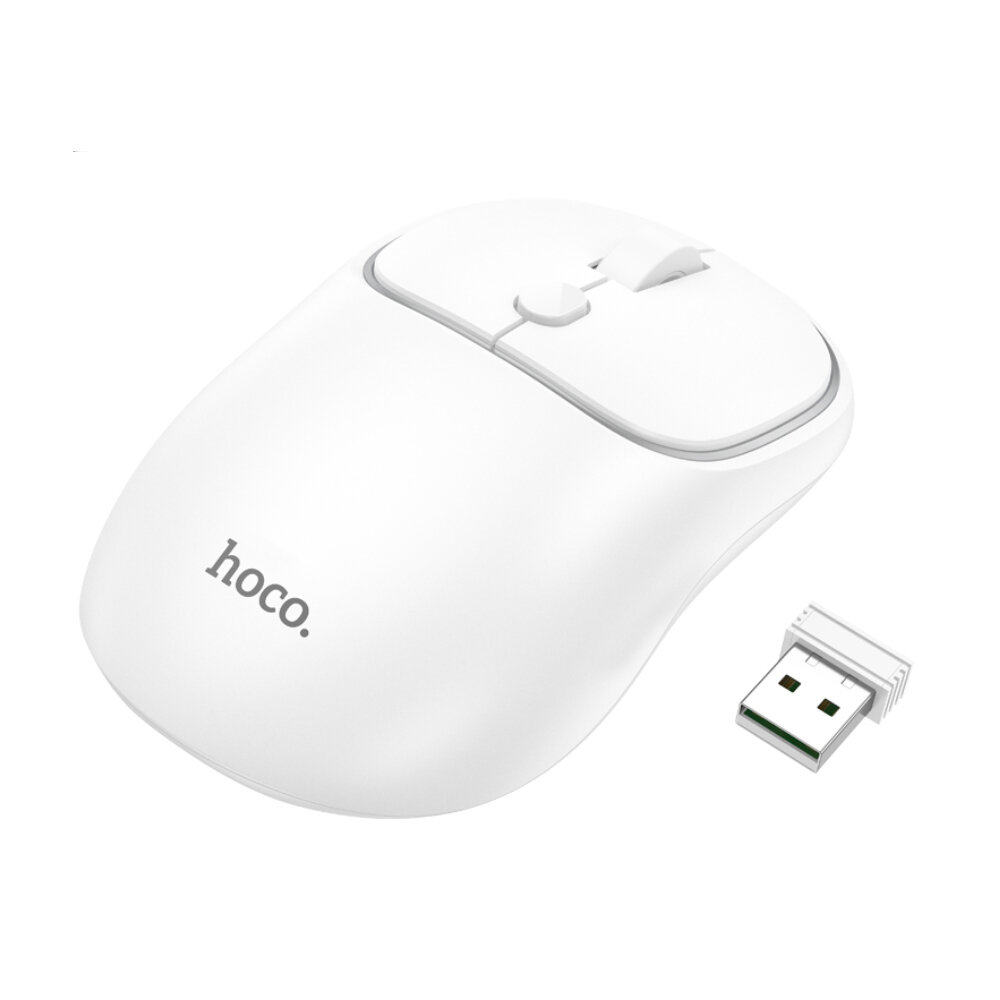 Hoco Мышь беспроводная HOCO GM25 Royal dual-mode business wireless mouse, white