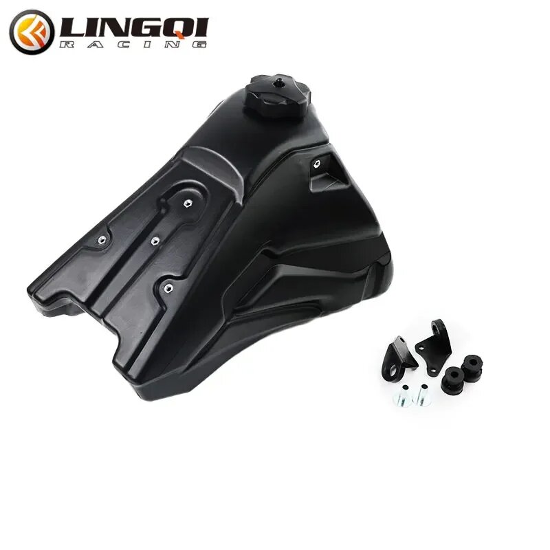 LYNNCHI мотоциклетные топливные баки 10 л, черные пластиковые газовые бензиновые баки для Kayo T2 T4 250, аксессуары для внедорожников