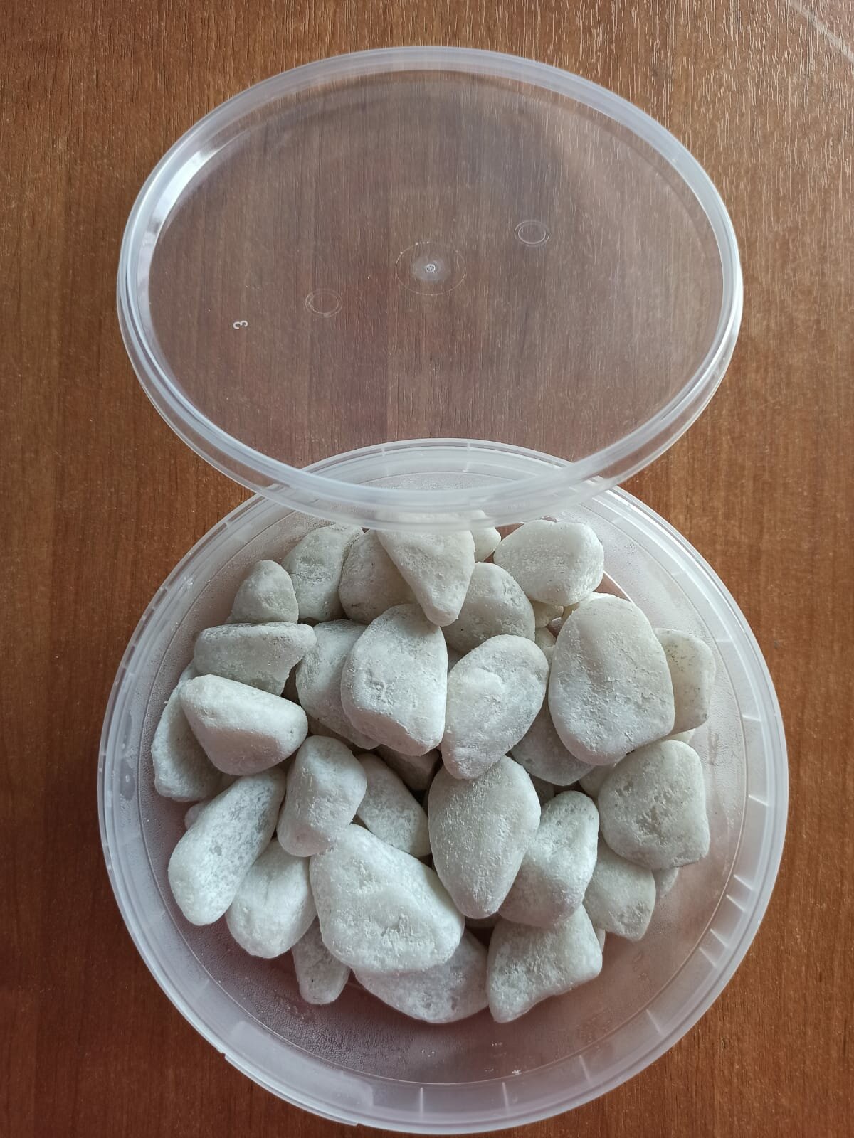 Крошка мраморная Ландшафт, натуральная, галтованная, фр 10-20мм, 500 г, белая