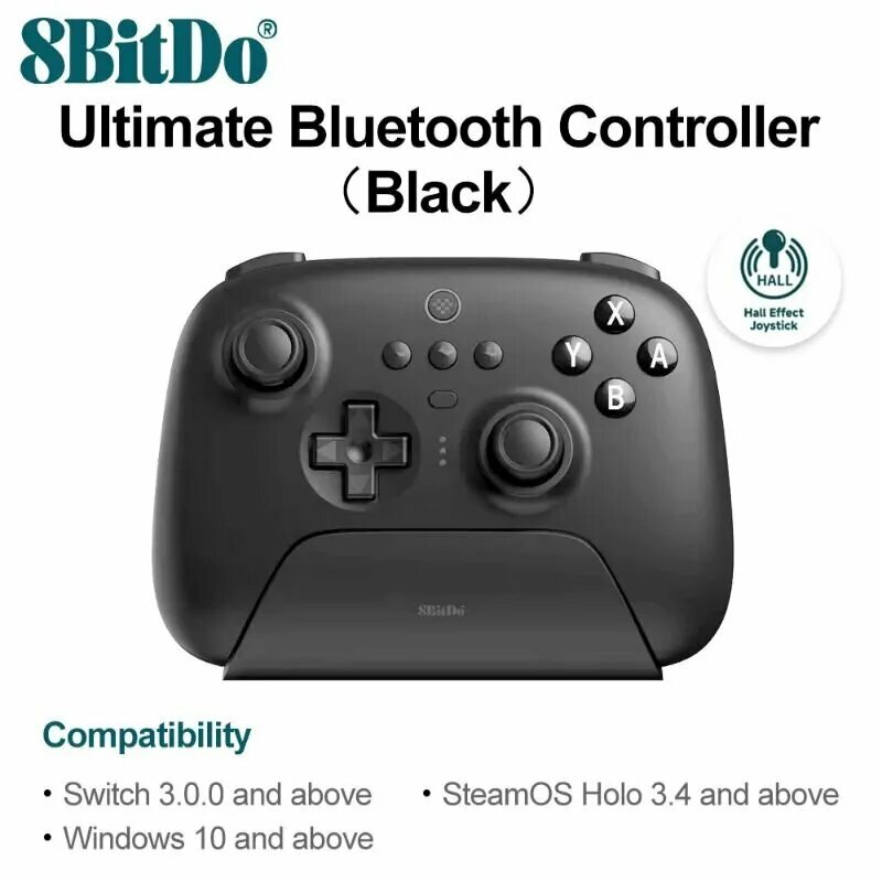 8BitDo Ultimate Bluetooth Беспроводной геймпад для ПК Switch с зарядной док-станцией Nintendo Switch Windows10 11 steam deck
