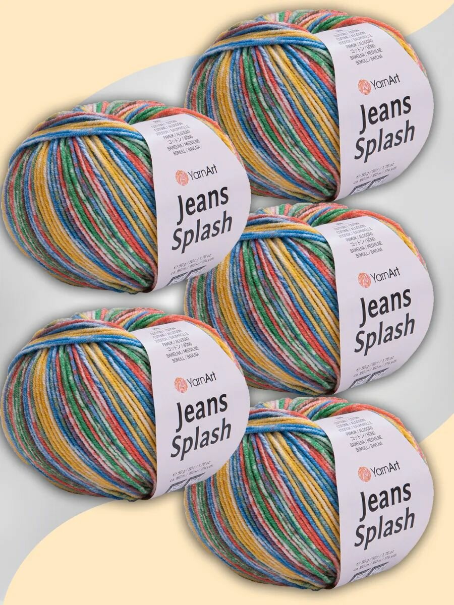 Пряжа для вязания YarnArt Jeans Splash 5 мотков, цвет 952