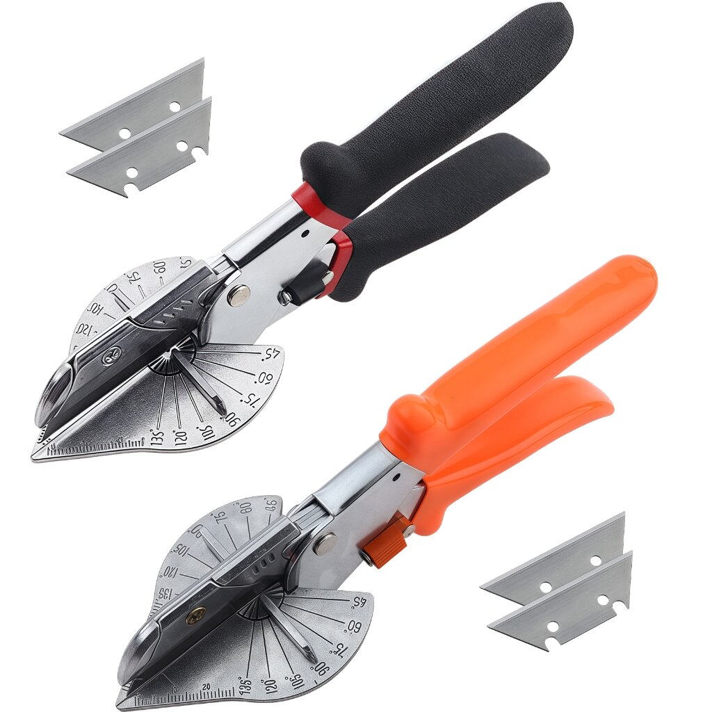 (1 комплект) (Второе поколение) Угловой резак, улучшенная модель, ножницы для электропроводки, угловой резак 45 градусов - оранжевый