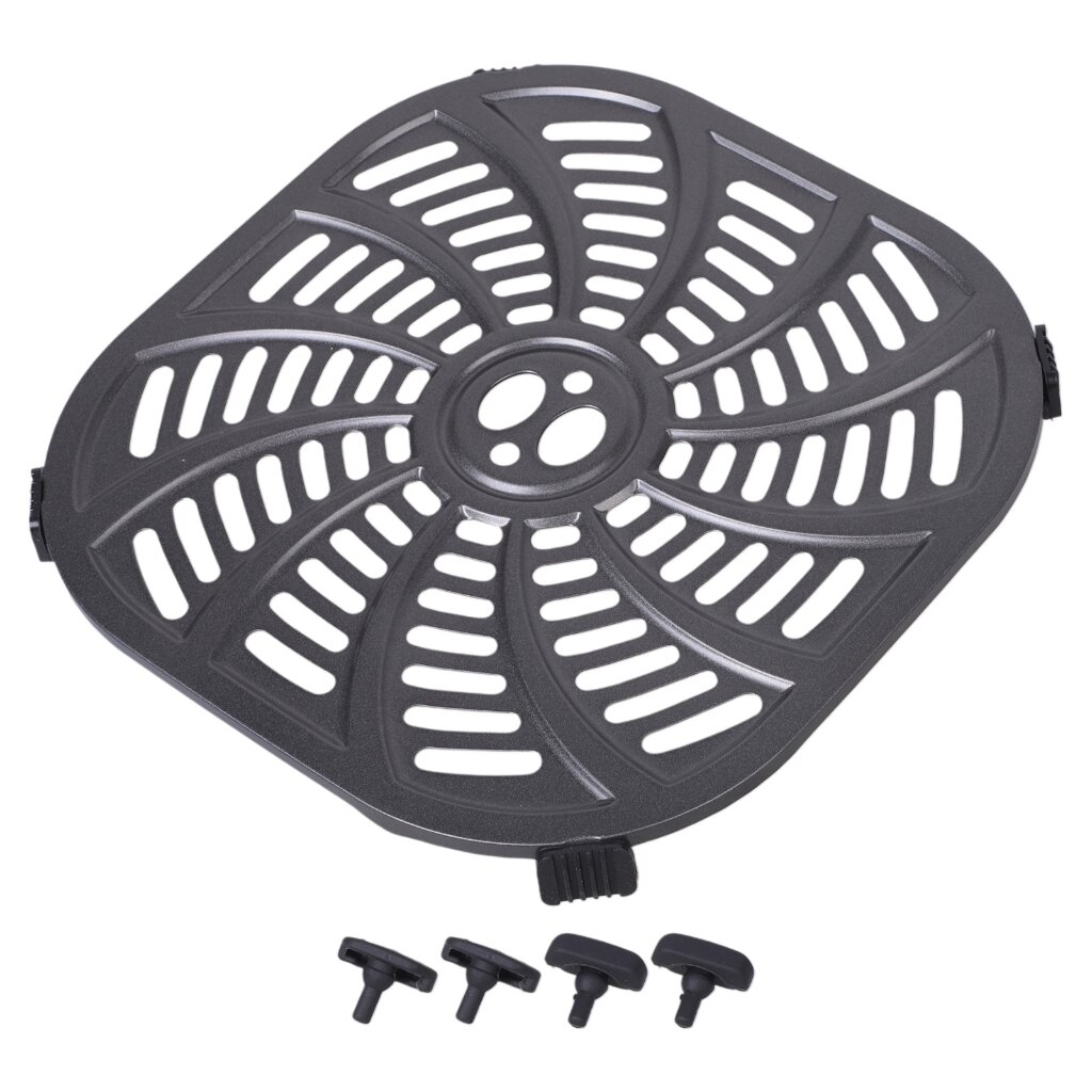 Подставка для Воздушных Фритюрниц Тарелка Для Воздушных Фритюрниц Квадратный Лоток Для Воздушных Фритюрниц Тарелка Для Гриля Многофункциональный Инструмент для Приготовления пищи для Воздушных Фритюрниц 6QT