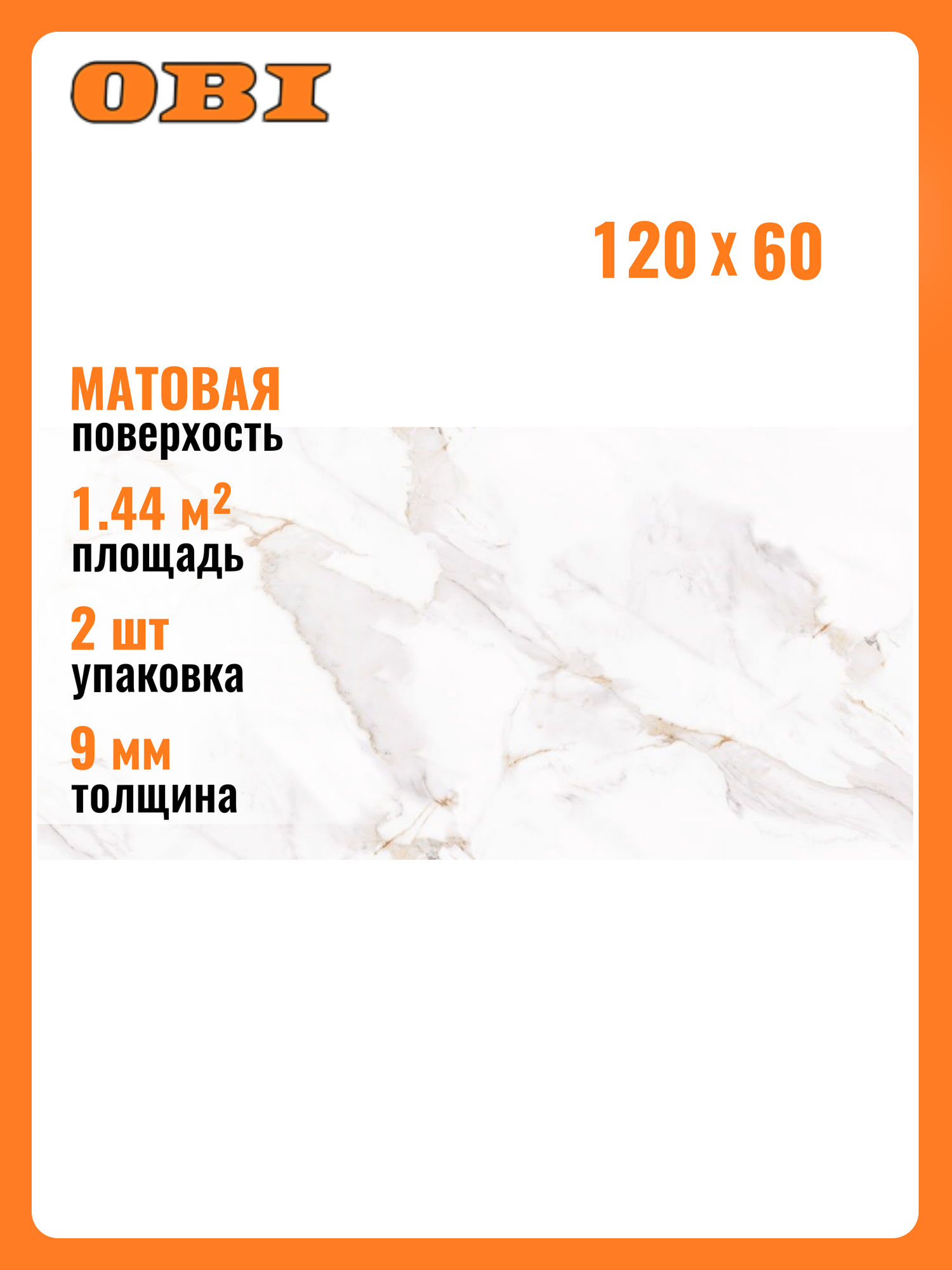 Керамогранит Maimoon Ceramica Carving Astana White белый 120х60 см