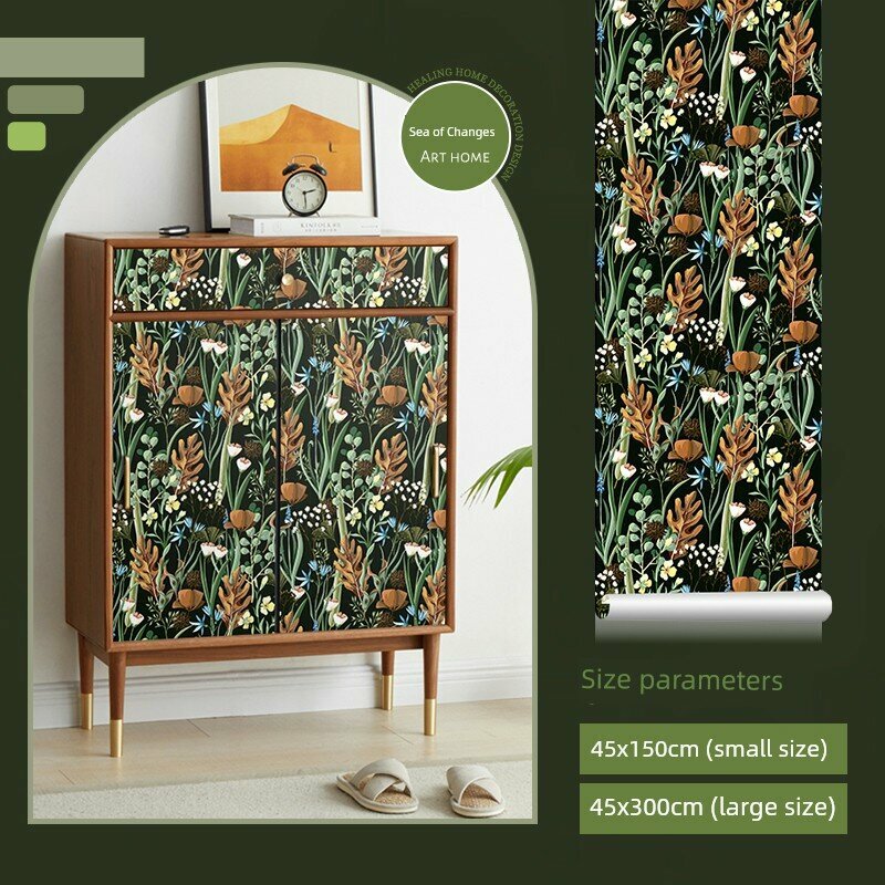 Водостойкая съемная обои для мебели — узор Океан в землю, 150x45 см (Малый размер)