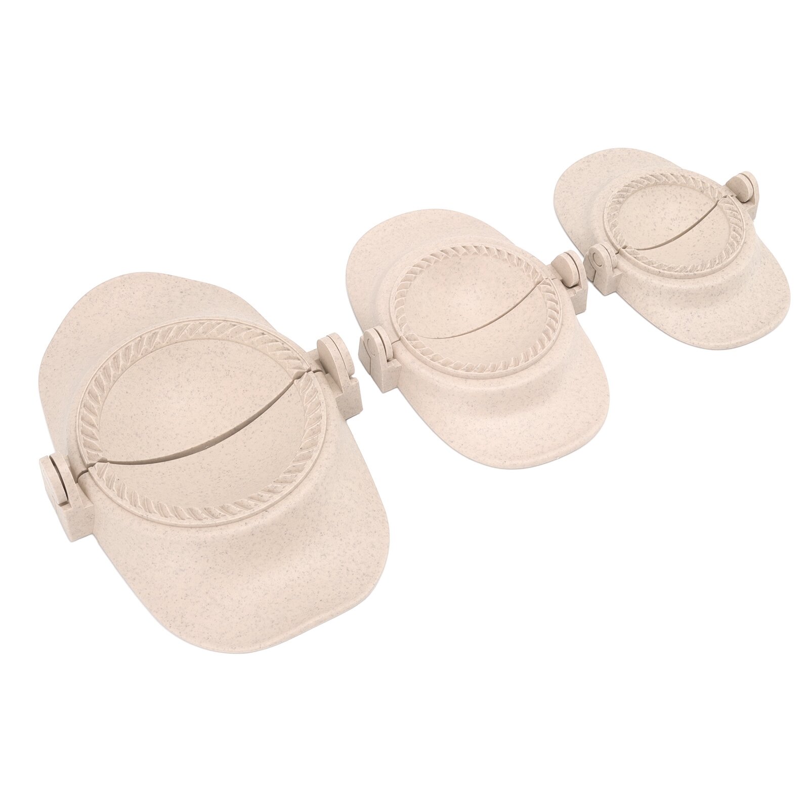 3 шт. форма для изготовления пельменей из пшеничной соломы, эмпанадас, пресс-форма разных размеров для приготовления пищи, кухни, основной цвет