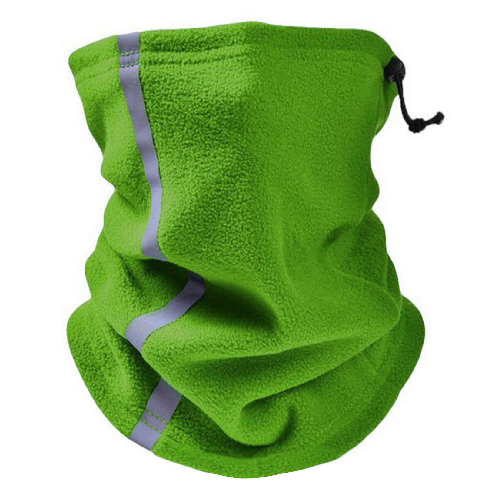 Шарф зимний флисовый рефлективный для шеи горнолыжный ветронепроницаемый, материал полиэстер и полярный флис, цвета Зеленый/Синий/Оранжевый/Флуоресцентно-зеленый, размер 25*30см, вес 45г, в комплект входит 1 штука