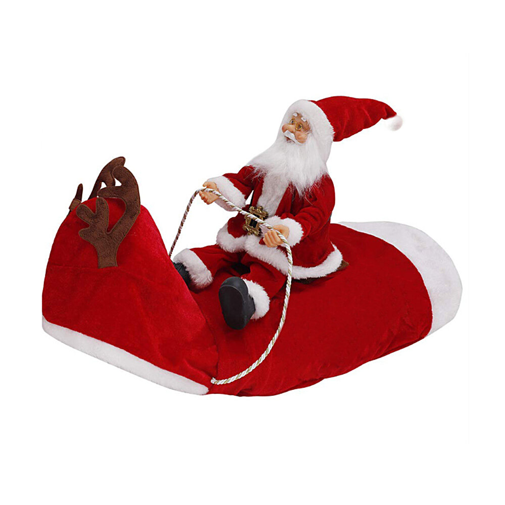 Одежда для домашних животных костюм Санта для собак костюм верховки Санта-Клауса для праздников костюмы для косплея щенков материал хлопок и полиэстер размеры S M L XL XXL