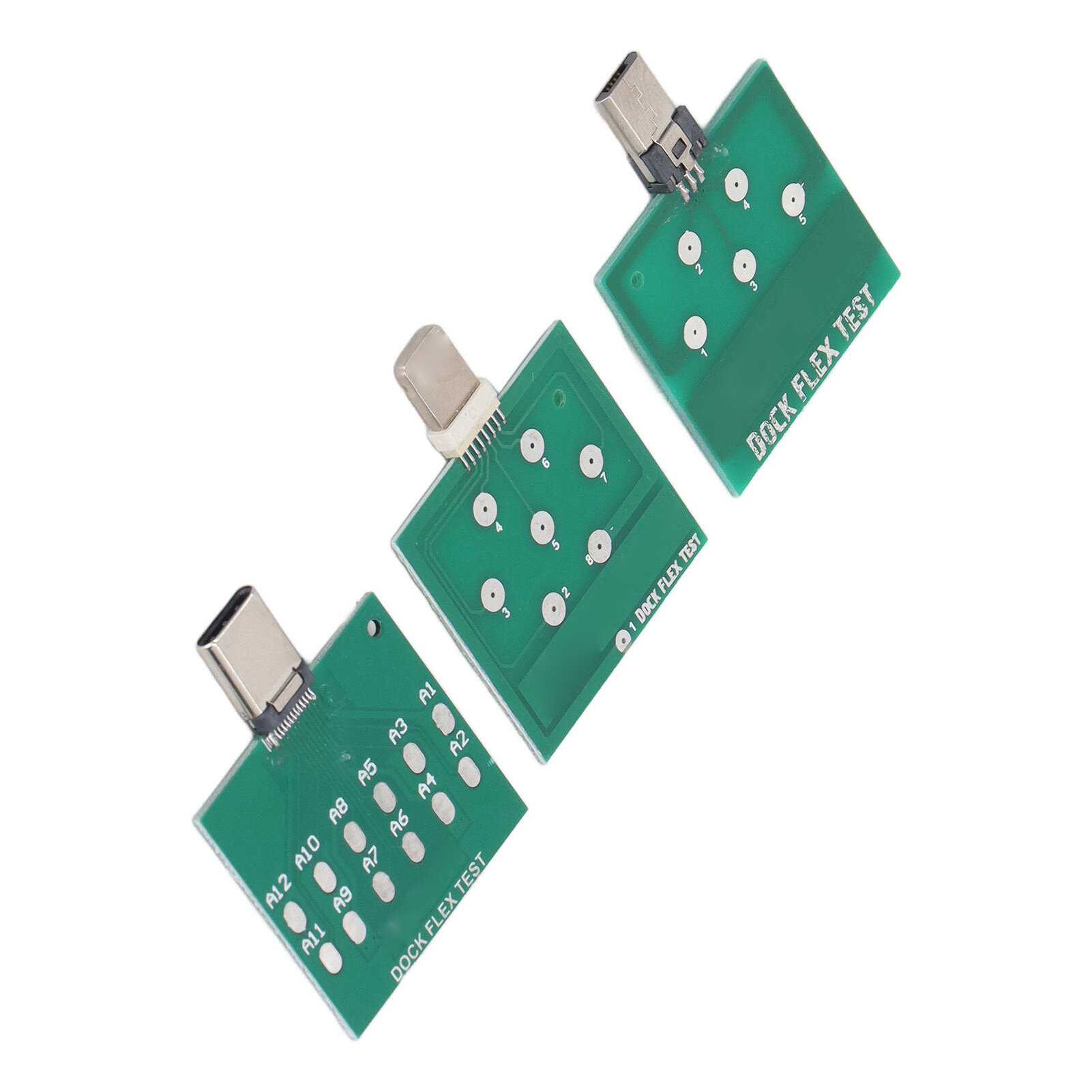 Комплект тестовых плат портов Тип C Micro IP Кабель для передачи данных Тестер разъемов PCB Платы обнаружения интерфейса телефона