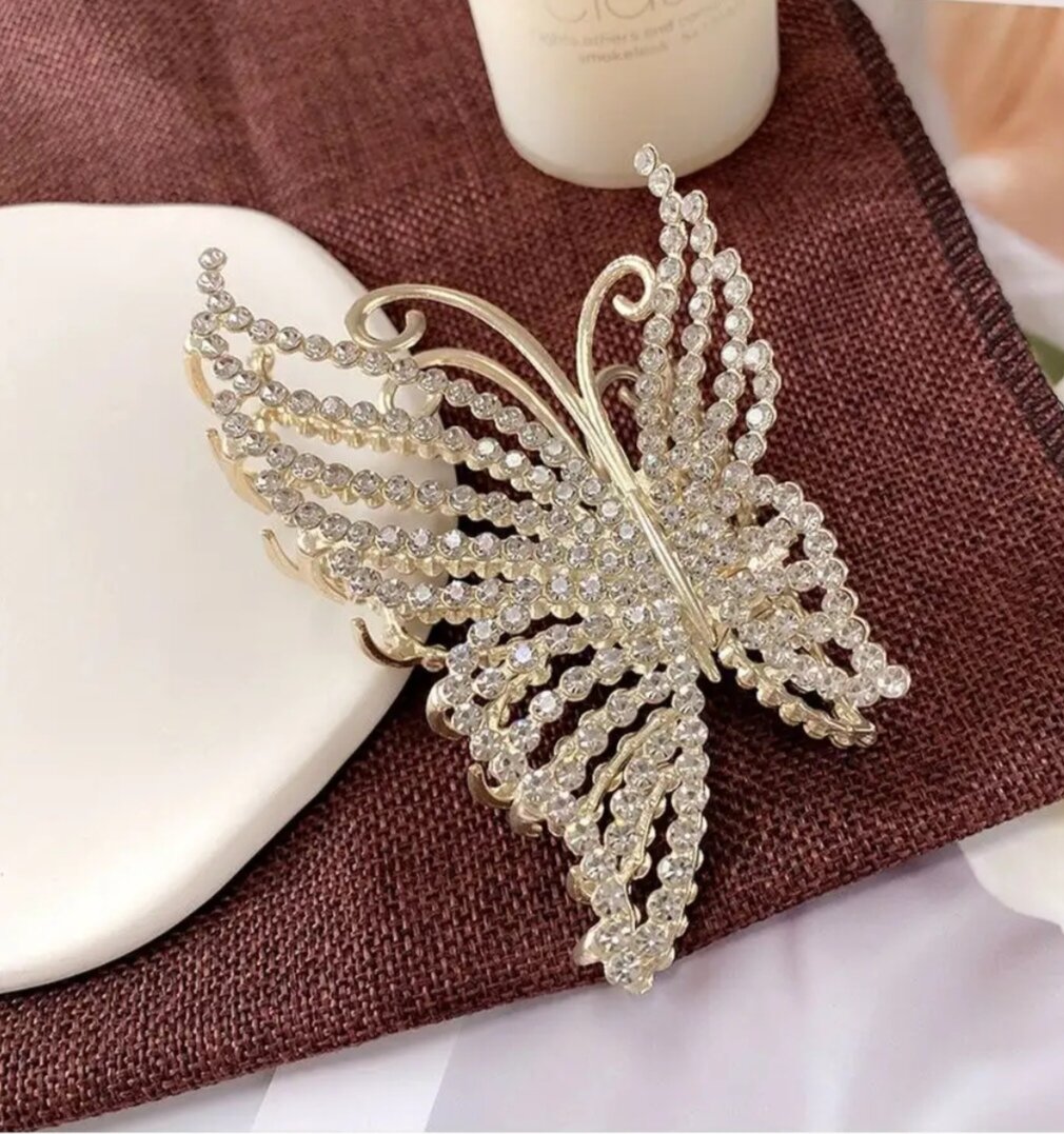 Заколка -краб , Бабочка,