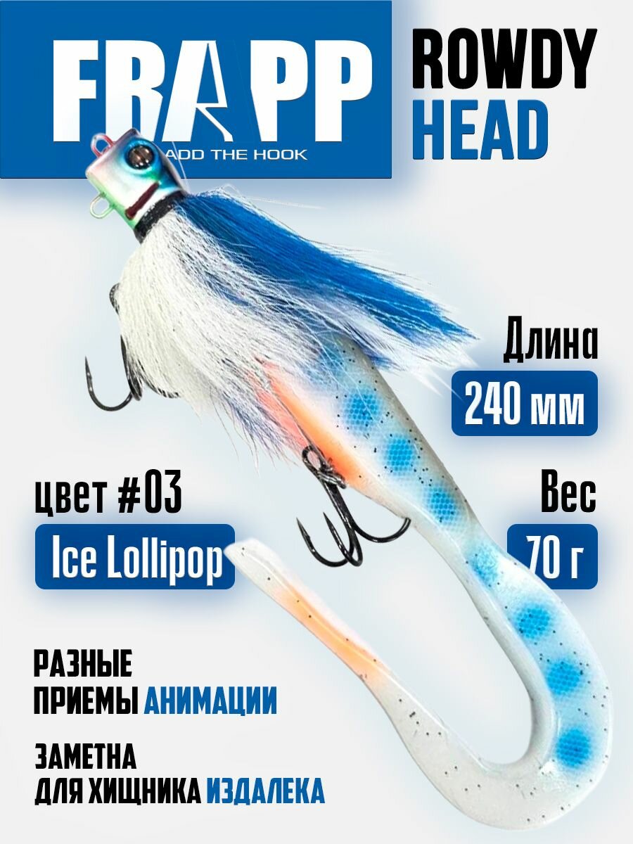 Бактейл Мышь FRAPP Rowdy Head painted #03 Ice Lollipop