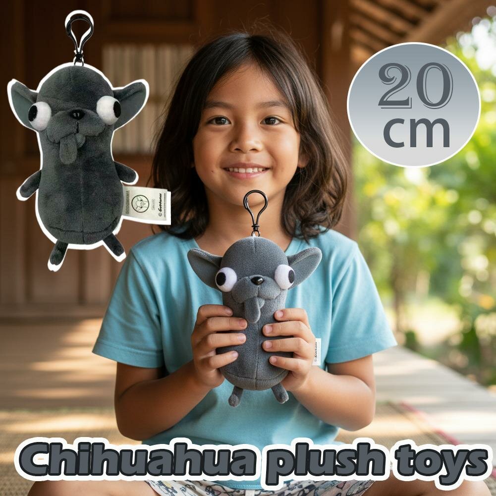 Мягкие игрушки чихуахуа Брелок для ключей от плюшевой игрушки-куклы