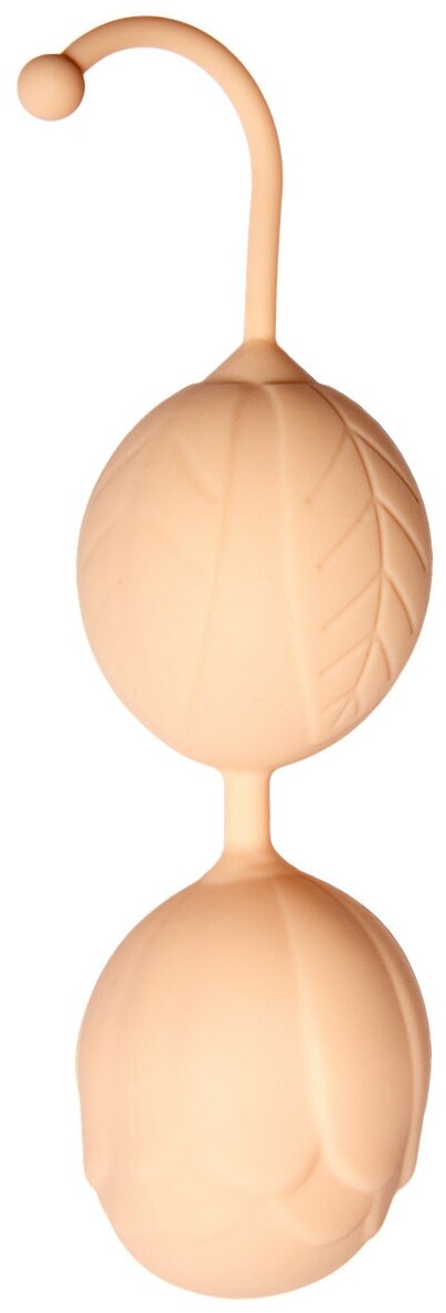 Шарики Кегеля со смещенным центром тяжести Sirius, силикон, 3,5 x 14 см , цвет слоновая кость