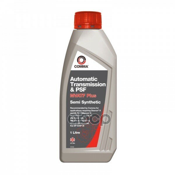 Масло трансмиссионное MVATF PLUS (Dexron® II, III, VI, Ford Mercon V) 1л COMMA арт. MVATF1L