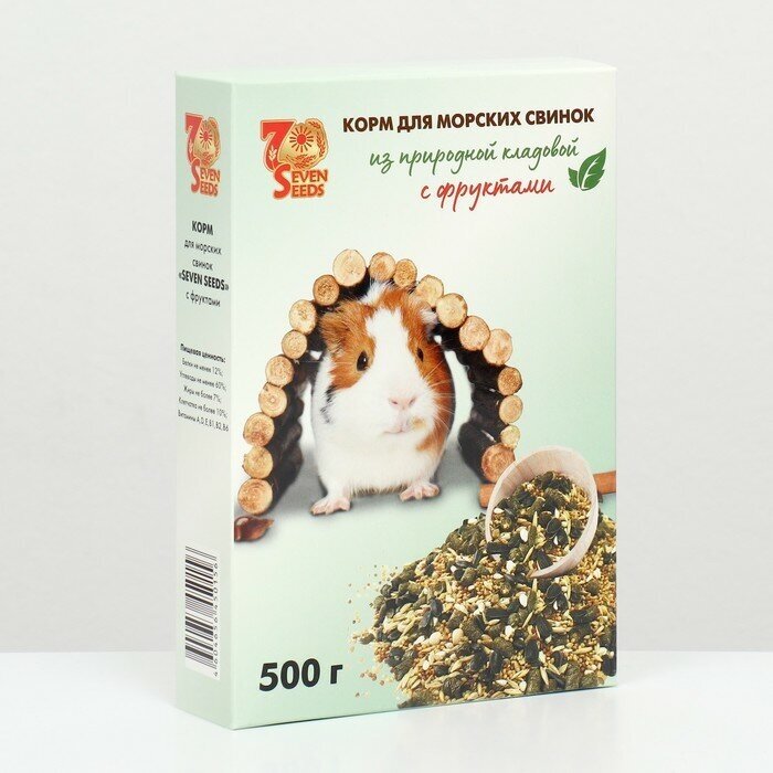 Корм для морских свинок с фруктами 500г SEVEN SEENDS (Семь семян)/16