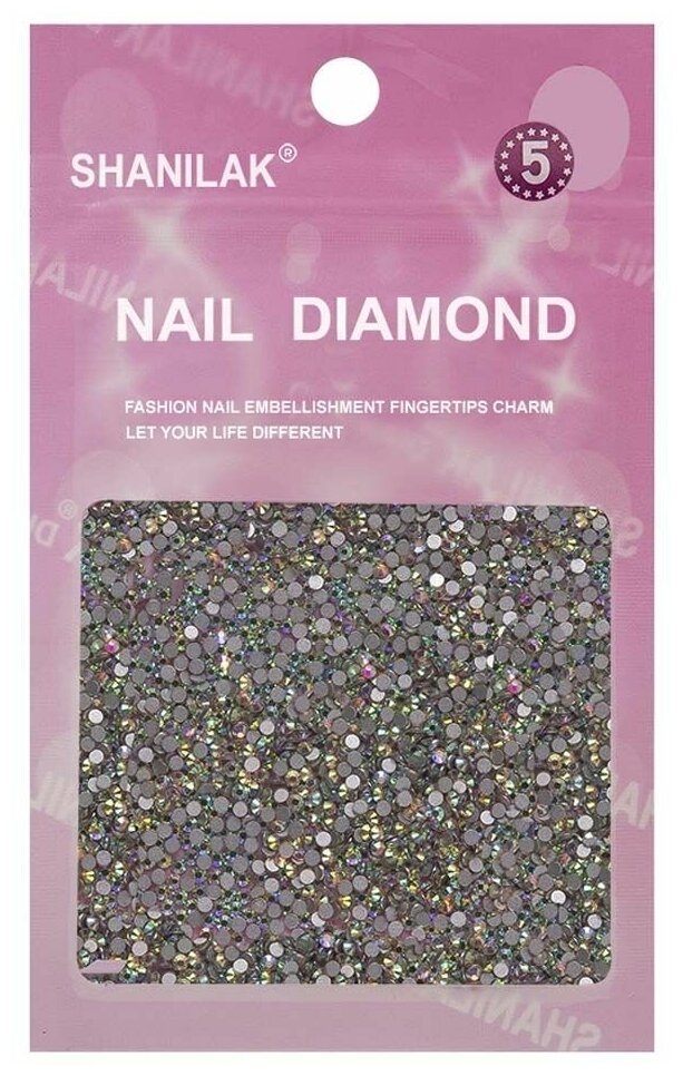 Nail Art Стразы для ногтей №5, голография