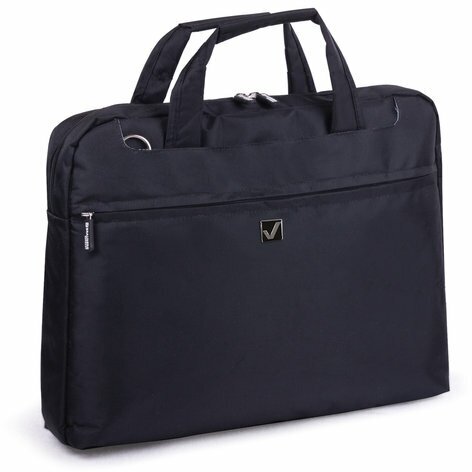 Сумка для документов с отделением для ноутбука BRAUBERG Chance, 30х40х4 см, отделение для планшета и ноутбука 15,6, ткань, черная