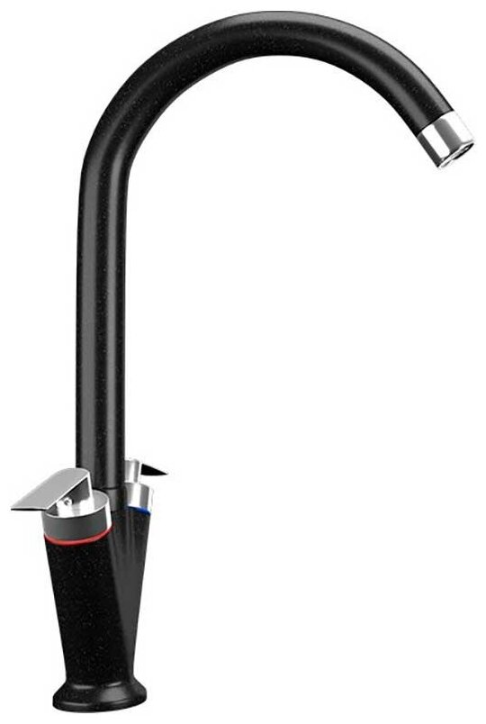 Кухонный смеситель Ulgran U-011/ультра-черный (U-011-344)
