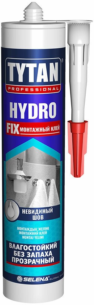Клей монтажный акриловый Tytan Hydro Fix прозрачный 310 мл