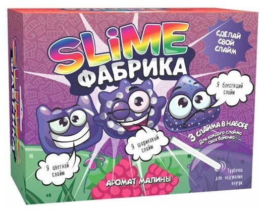 Набор для опытов Слайм фабрика "Малина"