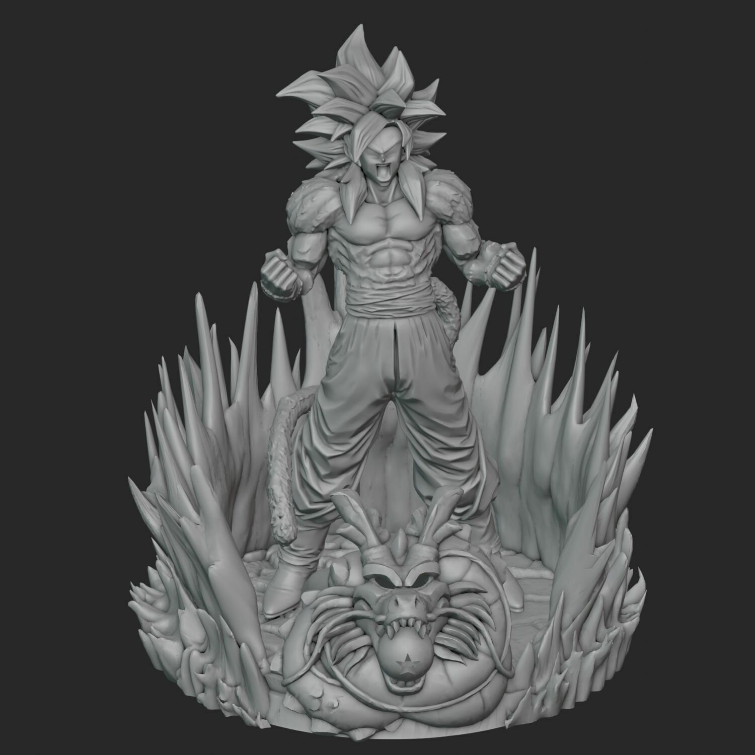Миниатюра Гоку Goku / Dragon Ball - Аниме (75мм)