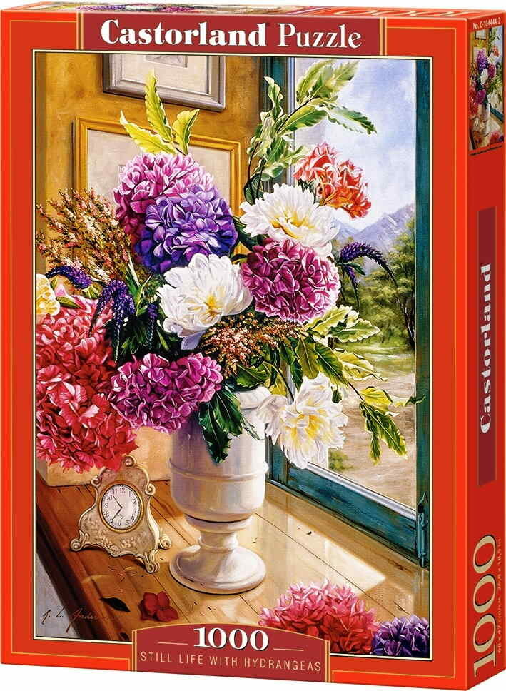 Пазл "Натюрморт с гортензиями" 1000 элементов Castor Land