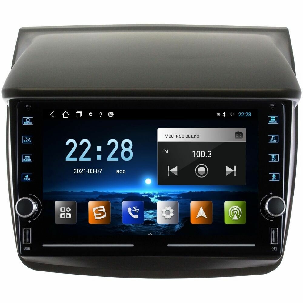 Магнитола R320 Mitsubishi Pajero Sport 2 2008-2014, L200 IV 2006-2015 - Android 12 - IPS экран