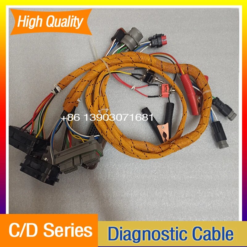 Диагностический кабель C6.4, 6.6, C7, C15, C9, 3126B для экскаваторов: комплексная диагностика двигателя, проводка, тестирование ЭБУ
