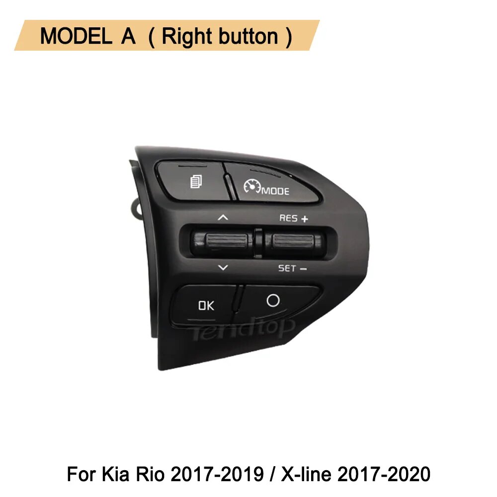 Управляющая кнопка на руль для KIA K2 RIO, Классическая кнопка управления круиз-контролем, громкостью, Bluetooth, телефоном, для KIA RIO Model A