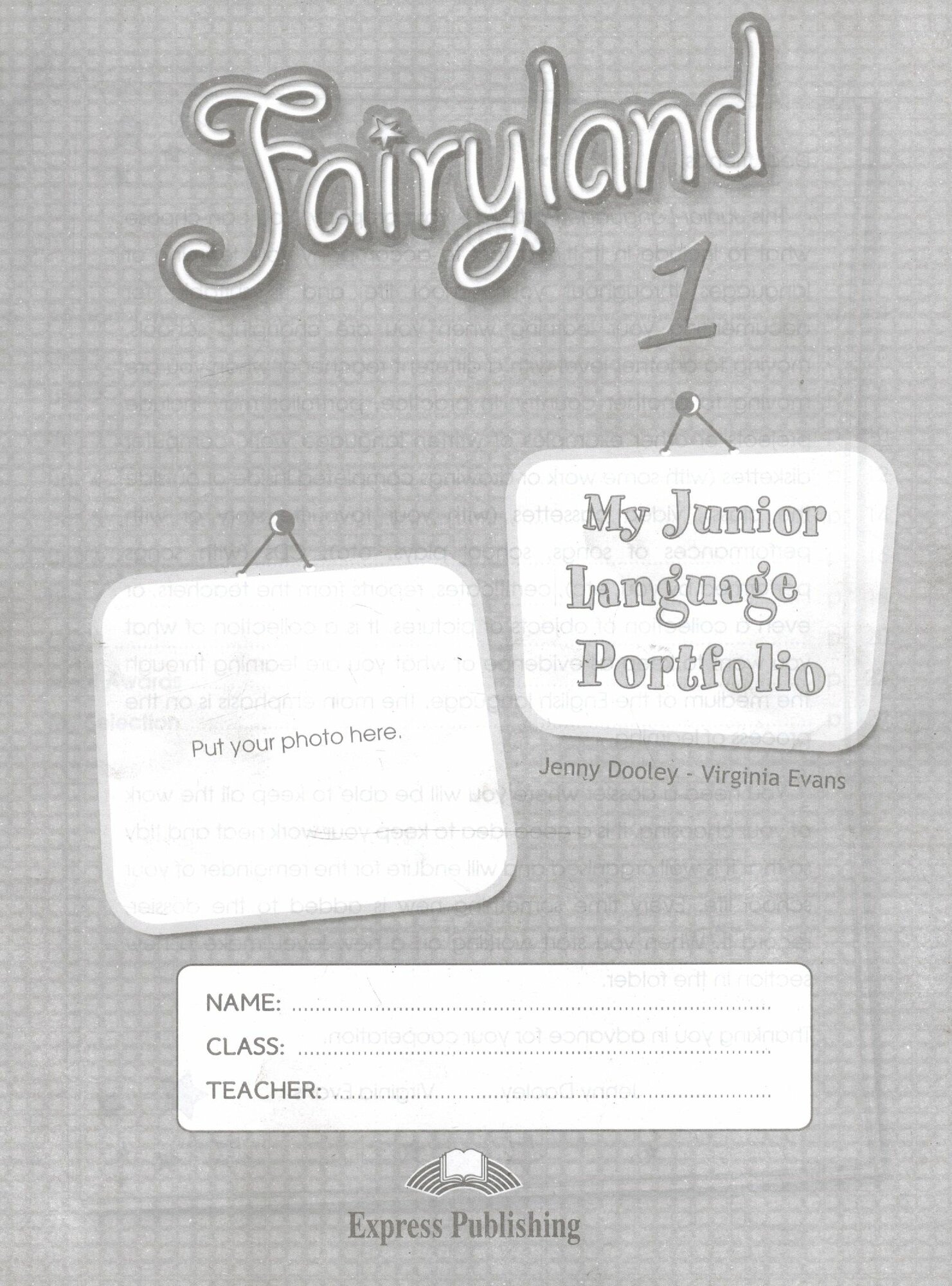 Fairyland 1. My Language Portfolio. Языковой портфель
