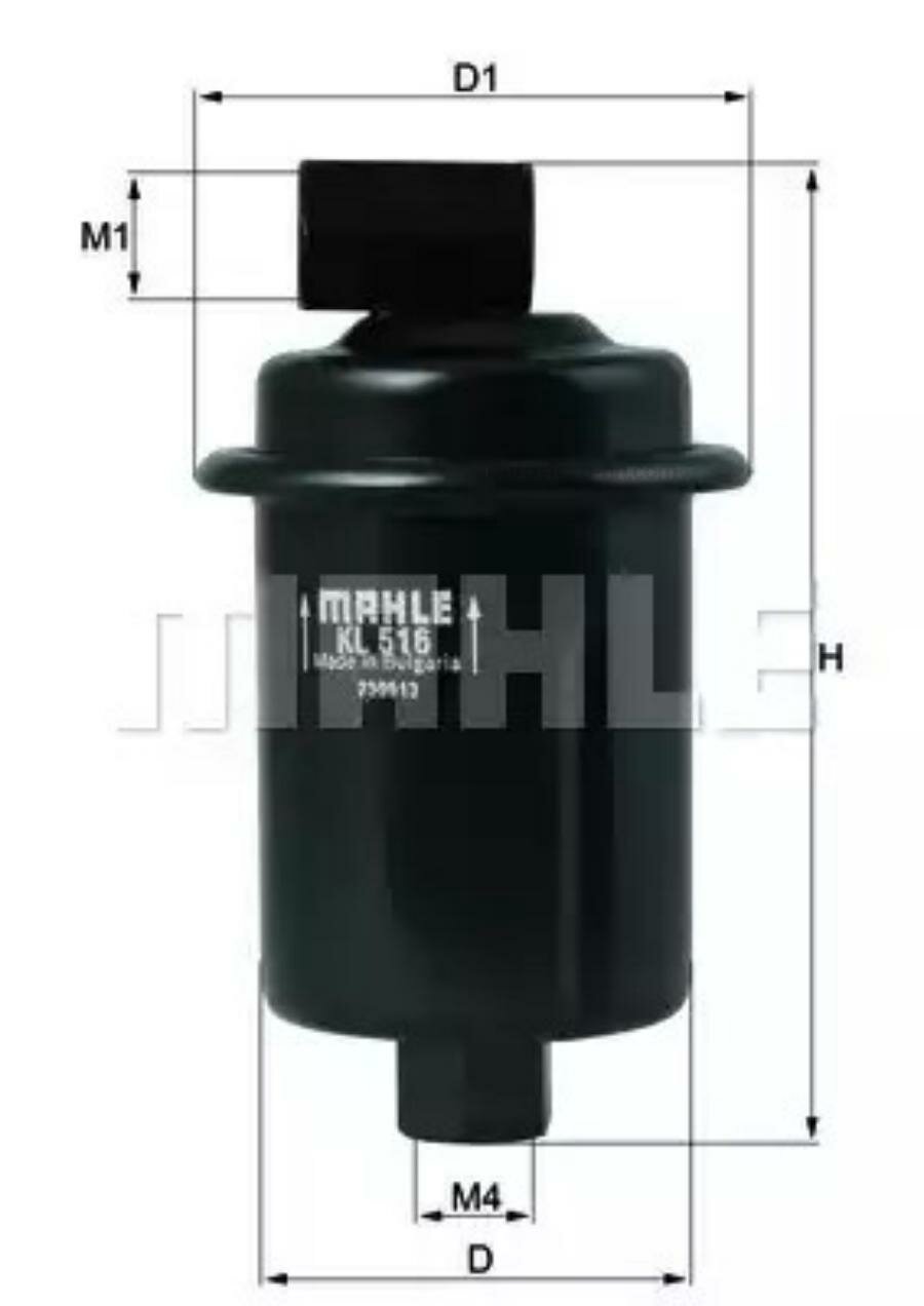 MAHLE KL516 Фильтр топливный Hyundai Atos 1.0i 12V 9/97->