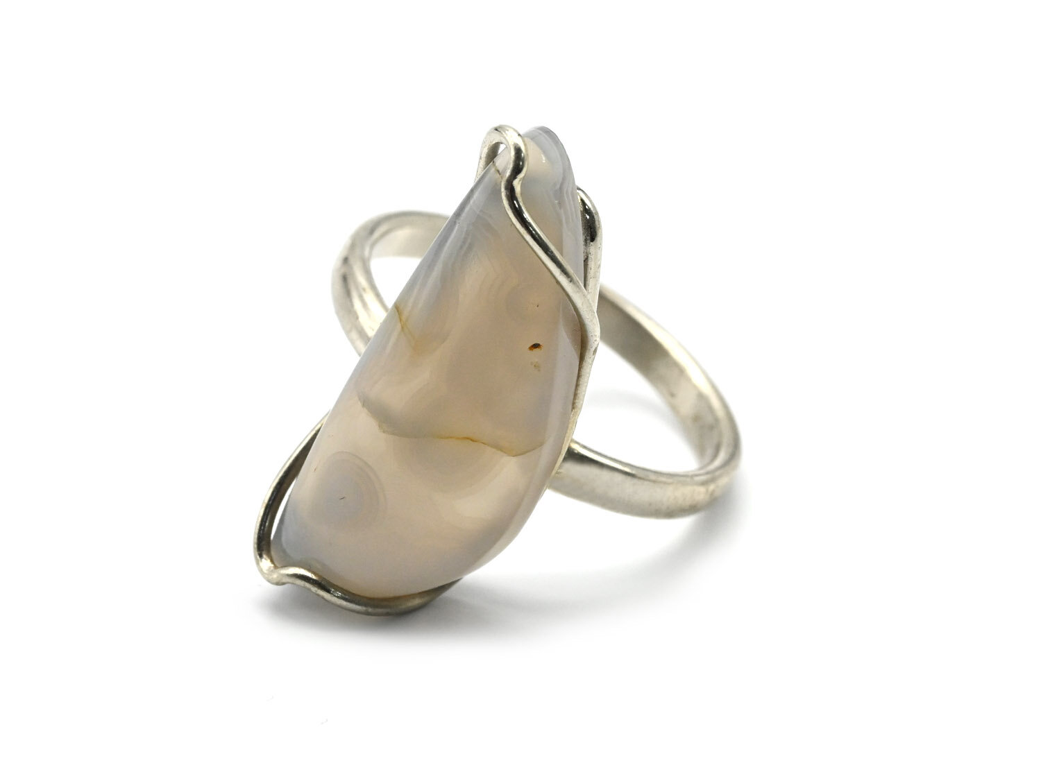 Кольцо, агат