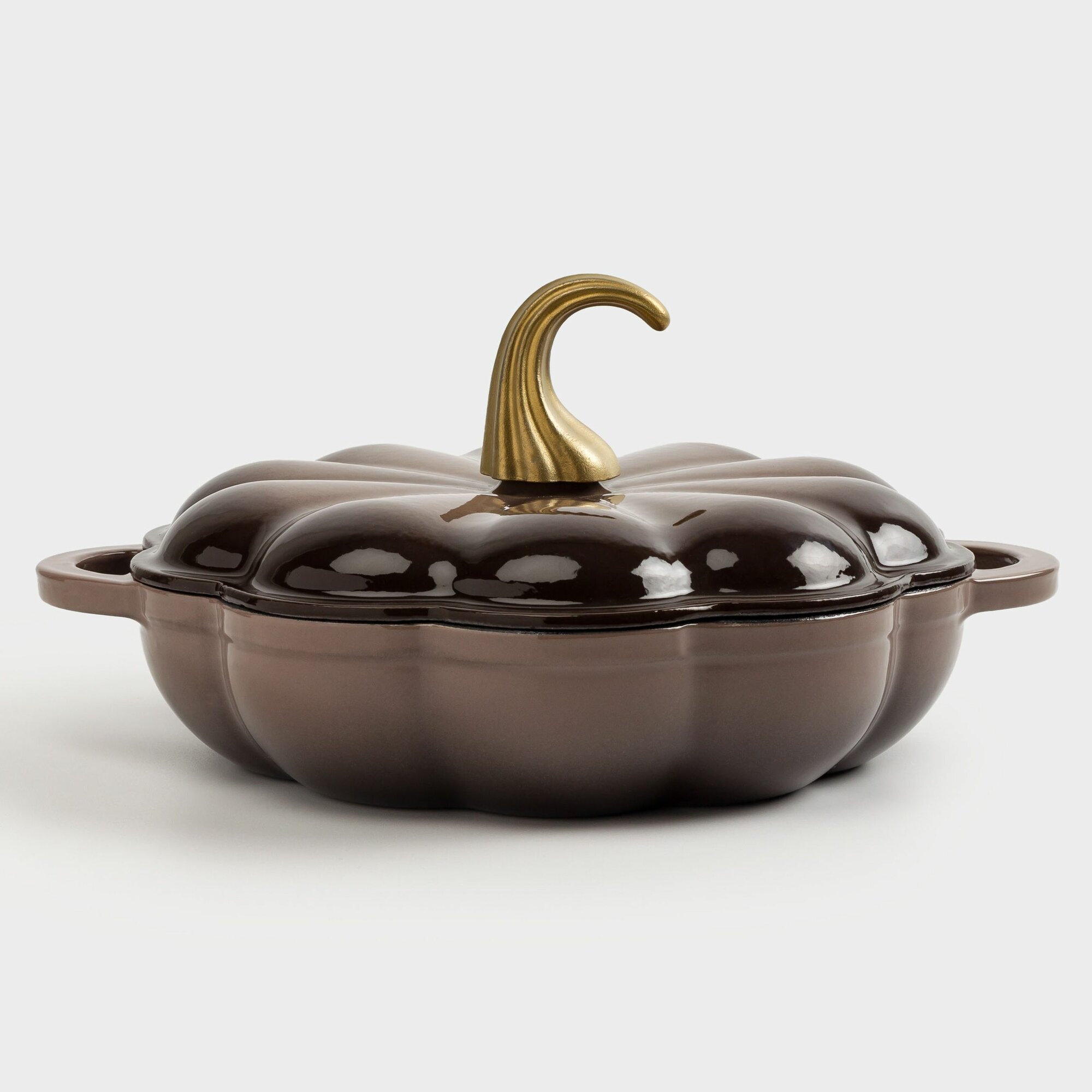 Сотейник, 26 см, 2,3 л, с крышкой, чугун, Тыква, Gourd, Kuchenland