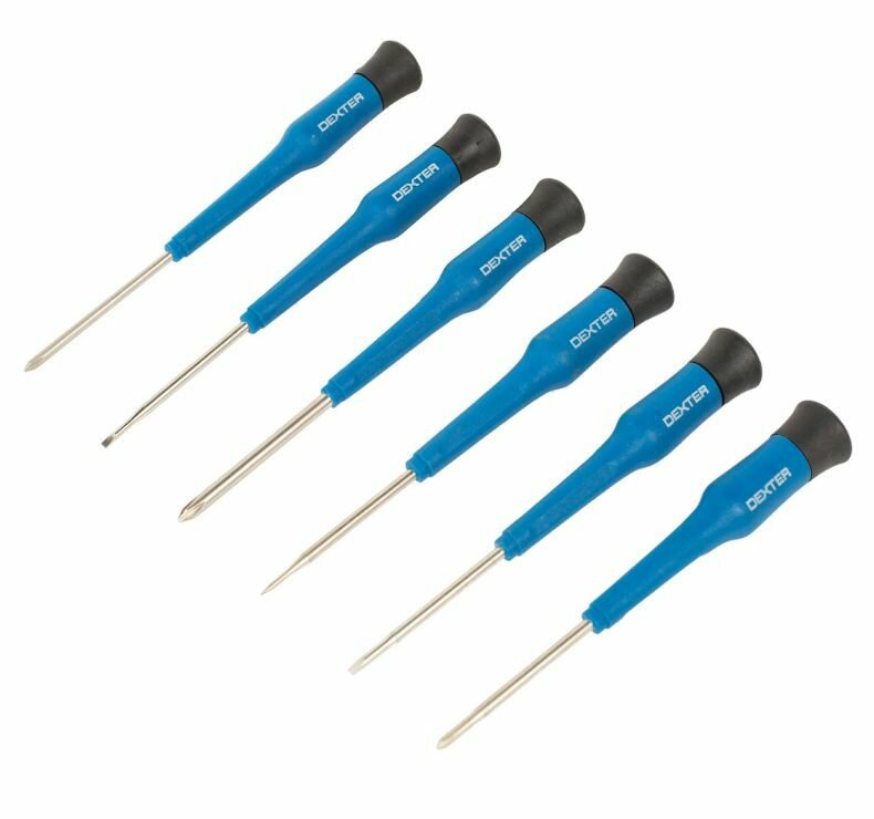 Набор прецизионных отверток Dexter MER203, 6 шт
