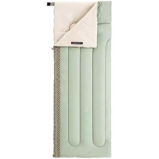 Спальный мешок Naturehike L150, 190х75см, (ТК: +13C), (правый), зеленый