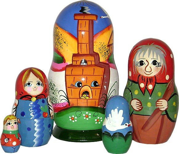 Матрешка Гуси-лебеди 5 перс. арт. Р-45/741 (РНИ) /32