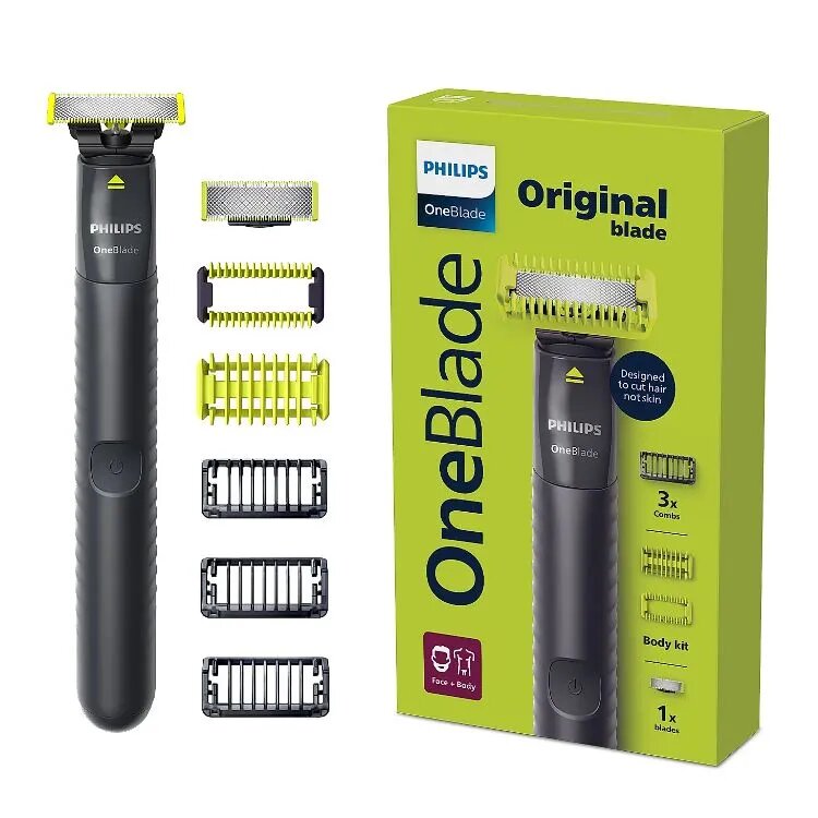 Триммер Philips OneBlade QP1624/10 - Триммер для бороды / усов / тела