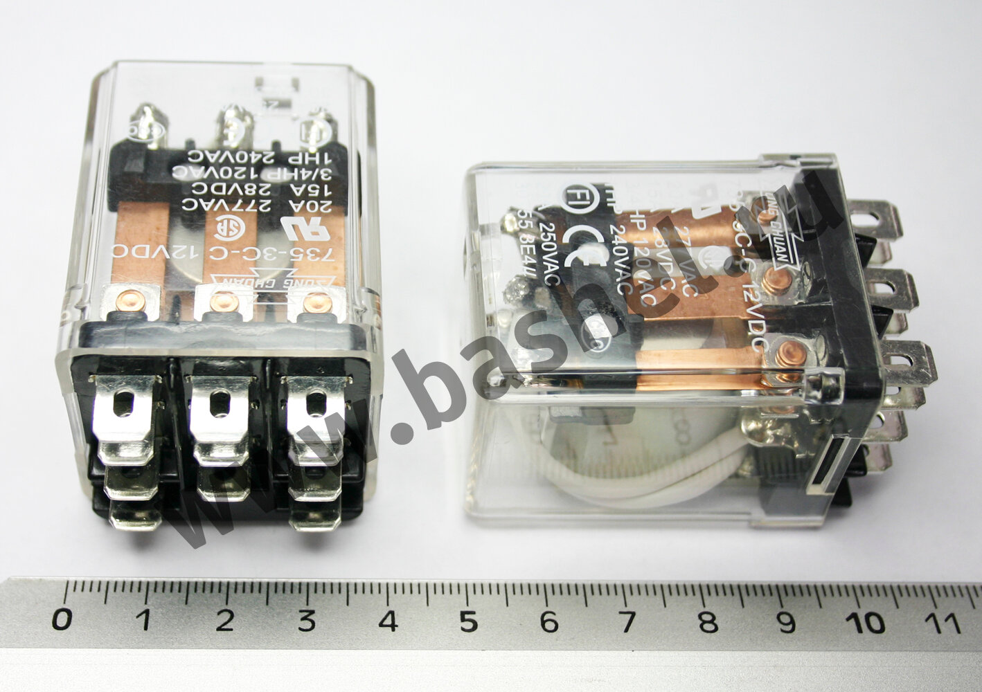 RELAY 735-3C-C 12VDC 20A, Реле, Song Chuan, (упр:12В/DC, комм: 20A/250В/AC,3NO/3NC, AgSnO, R-coil:120 Ом)