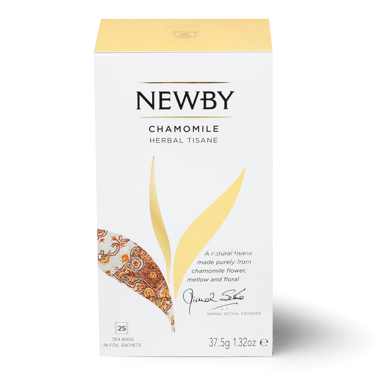 Чай Newby Цветы Ромашки, в пакетиках, травяной, без кофеина, 37,5 г