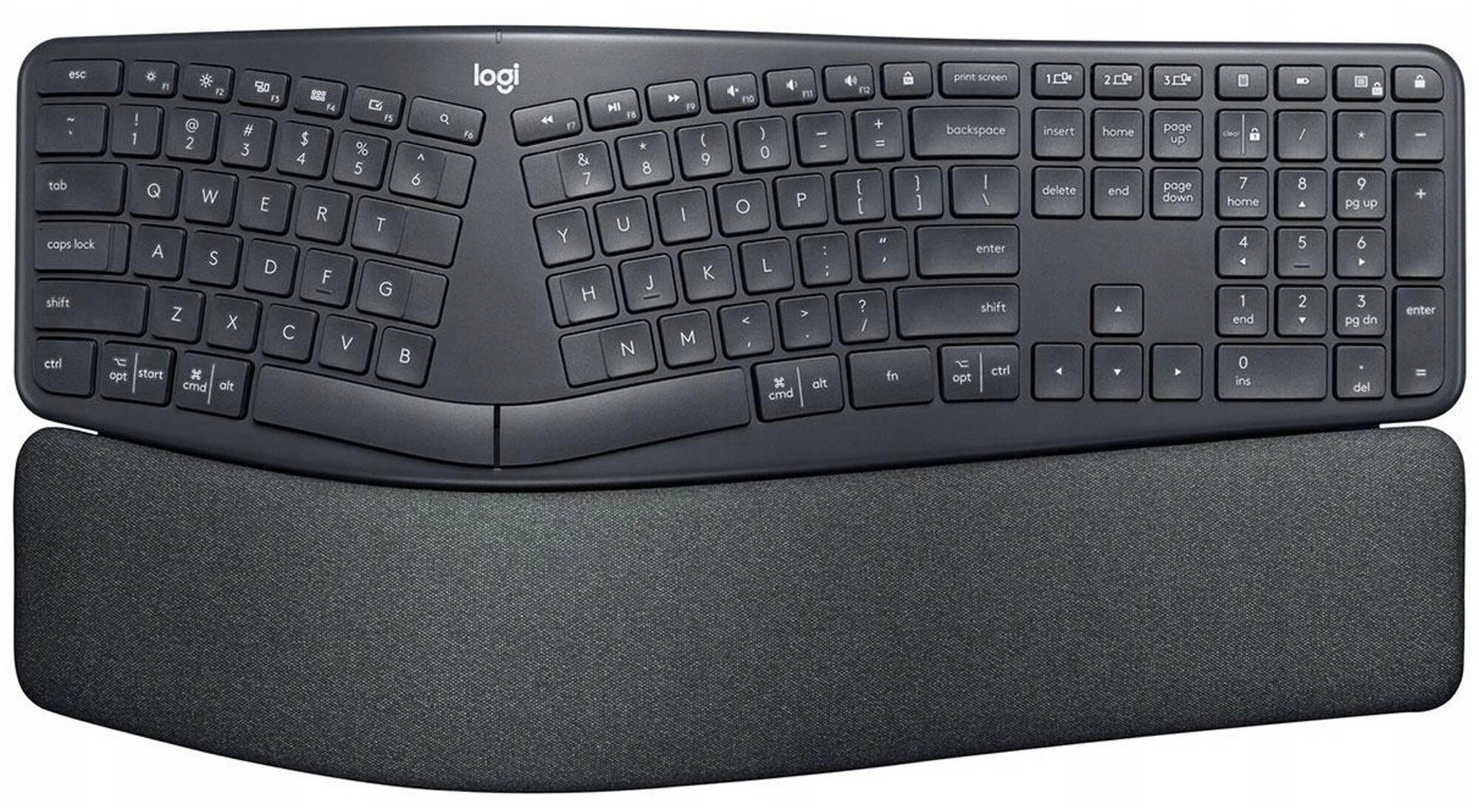 Keyboard Logitech K860 black USB Cordless BT Multimedia Ergo (920-010359)