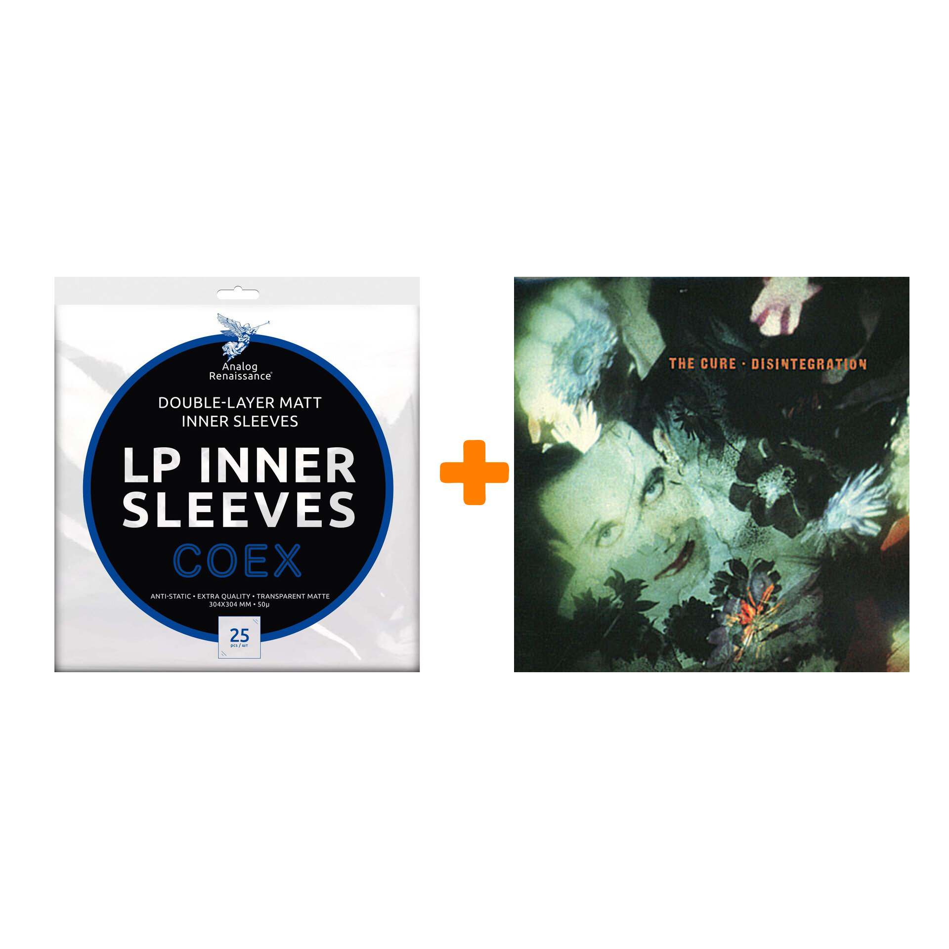 THE CURE Disintegration Remastered 2LP + Конверты внутренние COEX для грампластинок 12" 25шт Набор
