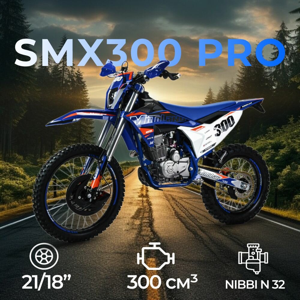 Мотоцикл Кросс Motoland SMX300 PRO (175FMM 4V)