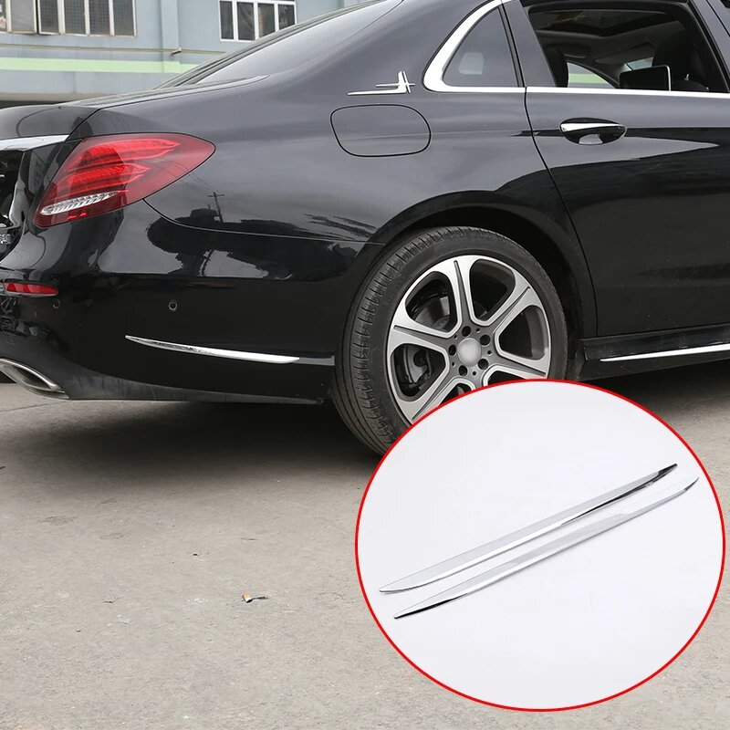 Декоративные накладки на боковые молдинги и задний бампер для Mercedes-Benz E-класса W213 C238 A238 E200L 300L 2016 2017 2018