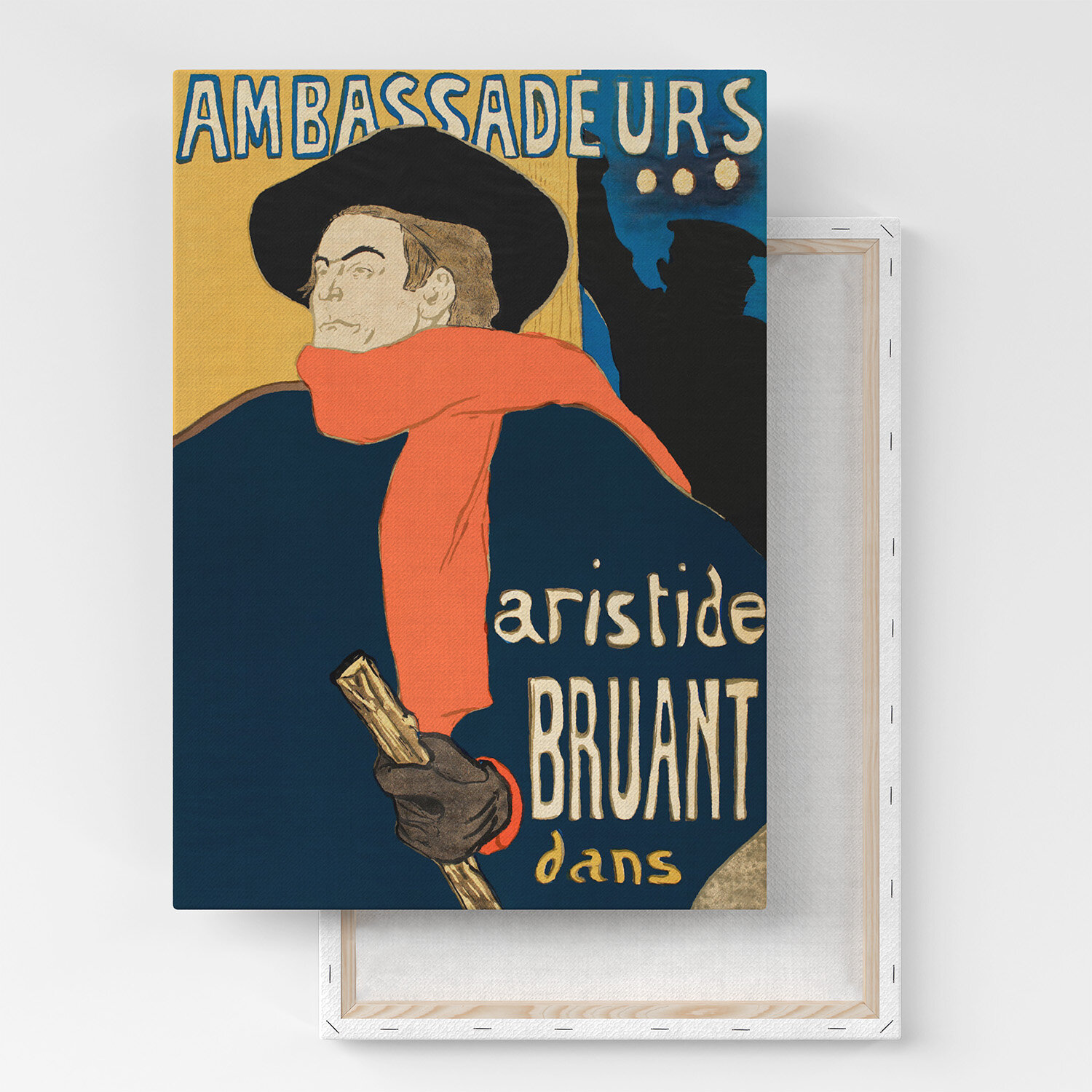 Картина на холсте, репродукция / Анри де Тулуз-Лотрек - Ambassadeurs Aristide / Размер 30 x 40 см